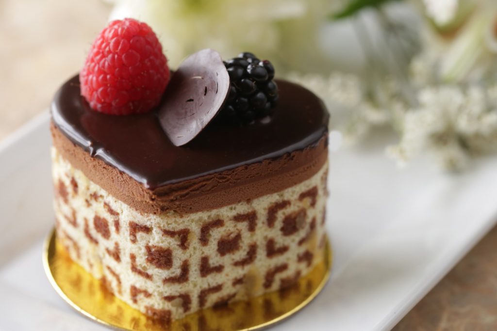 Individual Dark Chocolate Mousse Cake