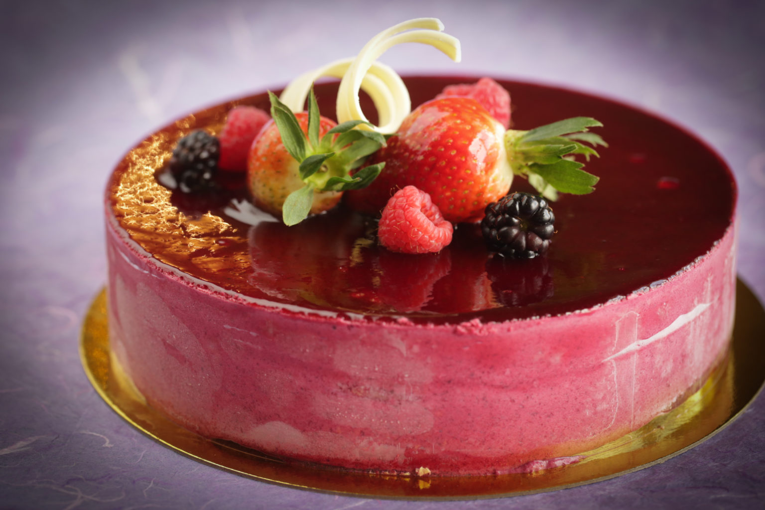 Black Currant Mousse Cake